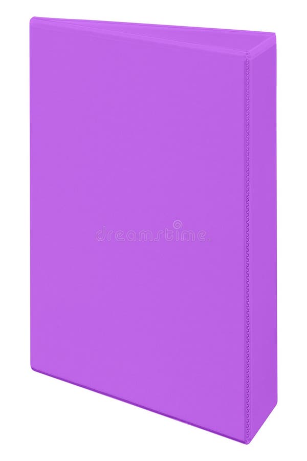 Purple Folder with Blank Label Stock Photo - Image of blank, file: 8596718