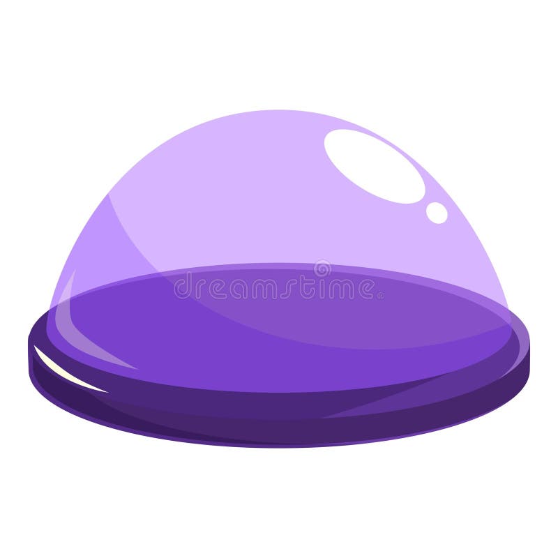 Purple Force Field Dome Protecting from Attack Stock Illustration ...