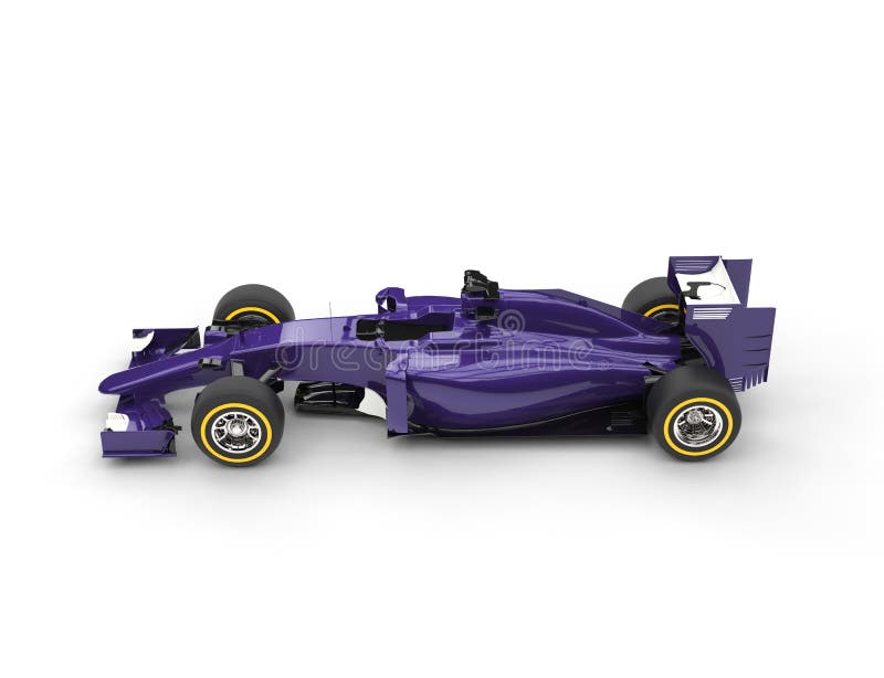Purple Formula One Car stock illustration. Illustration of drive - 69543261