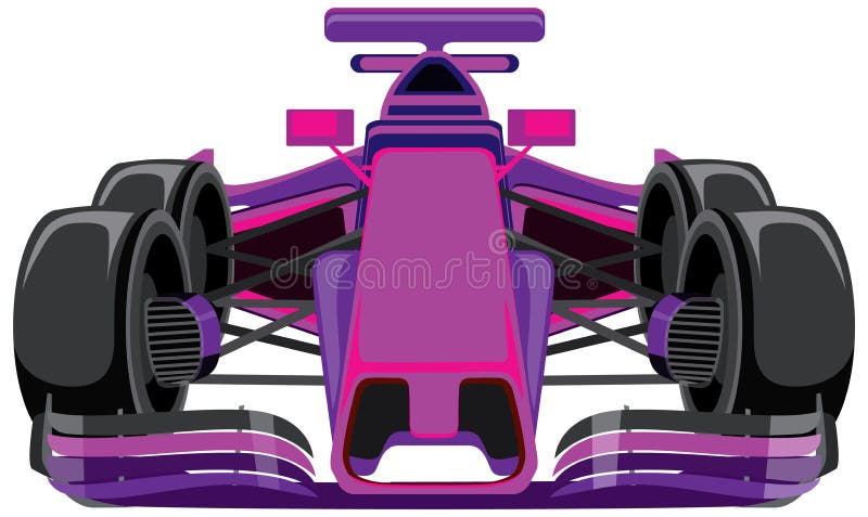 Purple formula racing car stock vector. Illustration of purple - 243048623