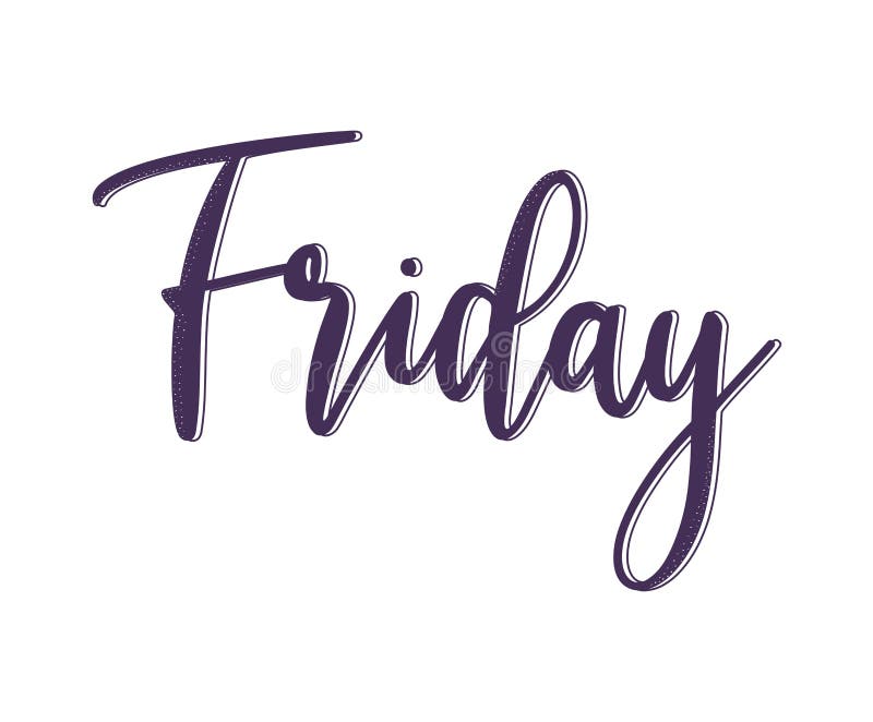 Purple friday lettering stock vector. Illustration of finally - 239931410