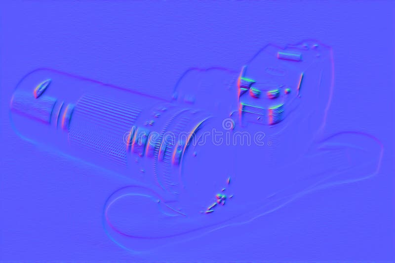 Purple Future Machine 3d Abstract Design Stock Illustration ...