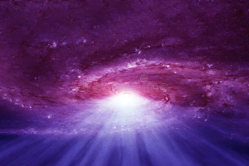 Purple Galaxy in Deep Space. Elements of this Image Were Furnished by ...