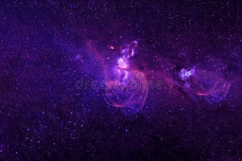 Deep Space, a Beautiful Nebula in the Form of Pillars. Elements of this ...