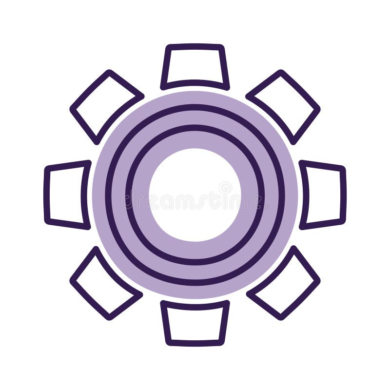 Purple gear design stock vector. Illustration of machine - 233973436