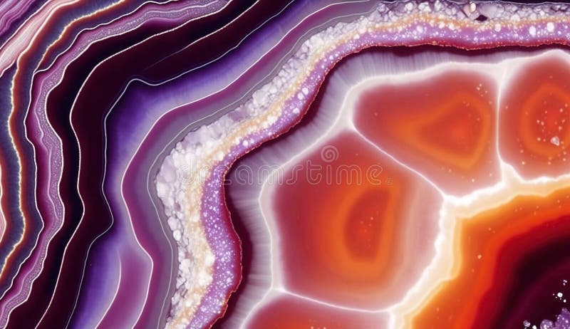 Purple Geode Textures Backgrounds, Generative AI Stock Illustration ...