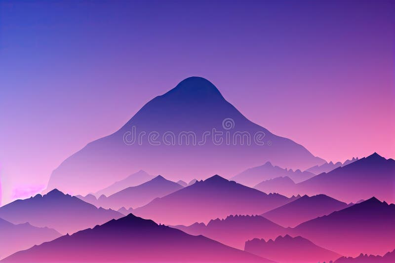 Purple Geometric Abstract Form with Modern 3d Shape. Stock Illustration ...