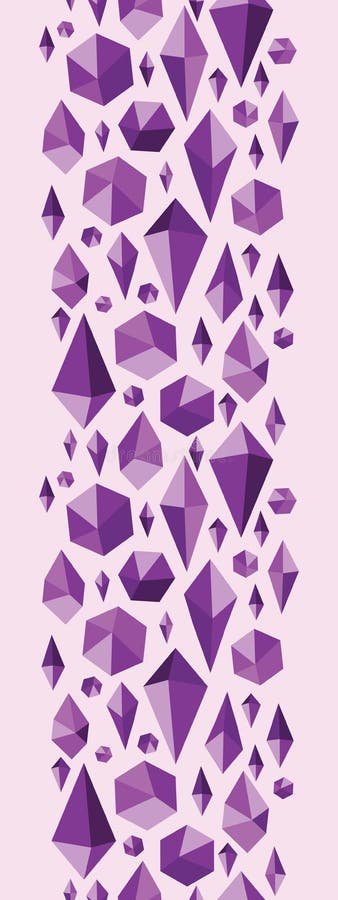 Purple Geometric Jewel Shapes Seamless Pattern Stock Vector ...
