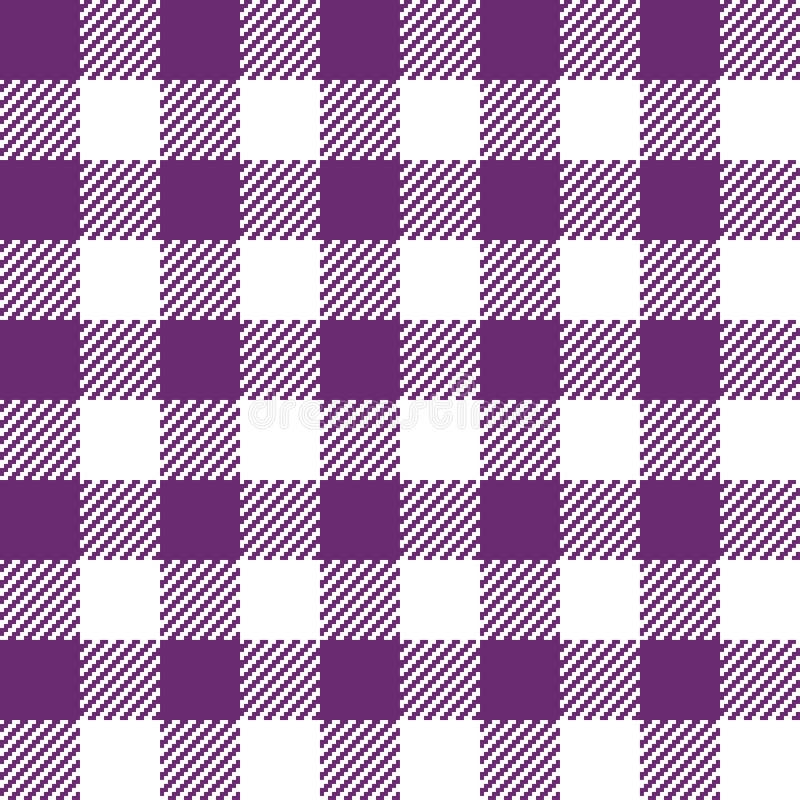 Purple Gingham Seamless Background Stock Illustration - Illustration of ...