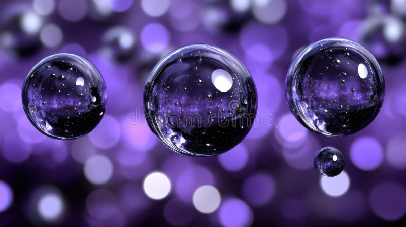 Purple Glass Perfume Bottle Mockup. Neural Network AI Generated Stock ...