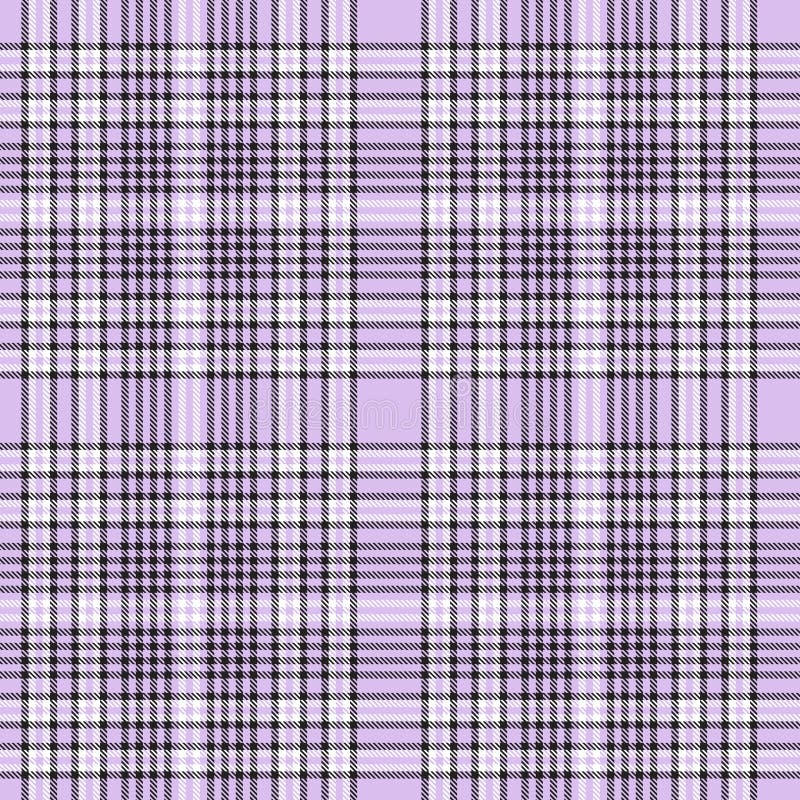 Purple Glen Plaid Textured Seamless Pattern Stock Vector - Illustration ...