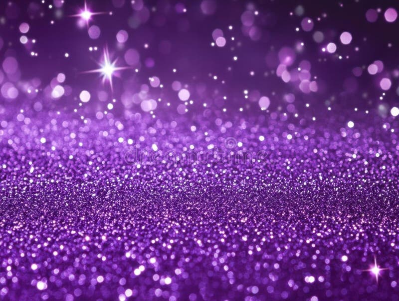 Purple Glitter Background with Sparkling Lights - a Festive and Elegant ...