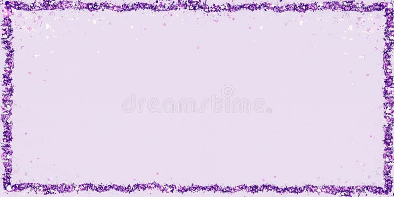 Purple Glitter Frame on a Light Background Stock Illustration - Illustration of colorful, retro ...