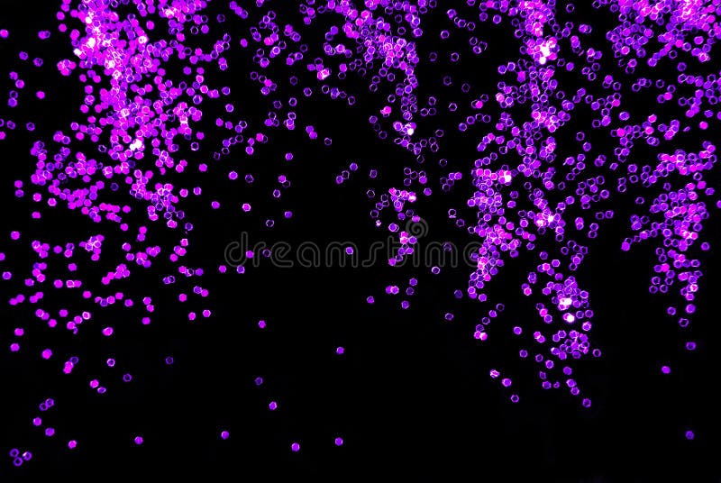 Purple Glitter Sparkle on Black Stock Image - Image of glamor, glamour ...