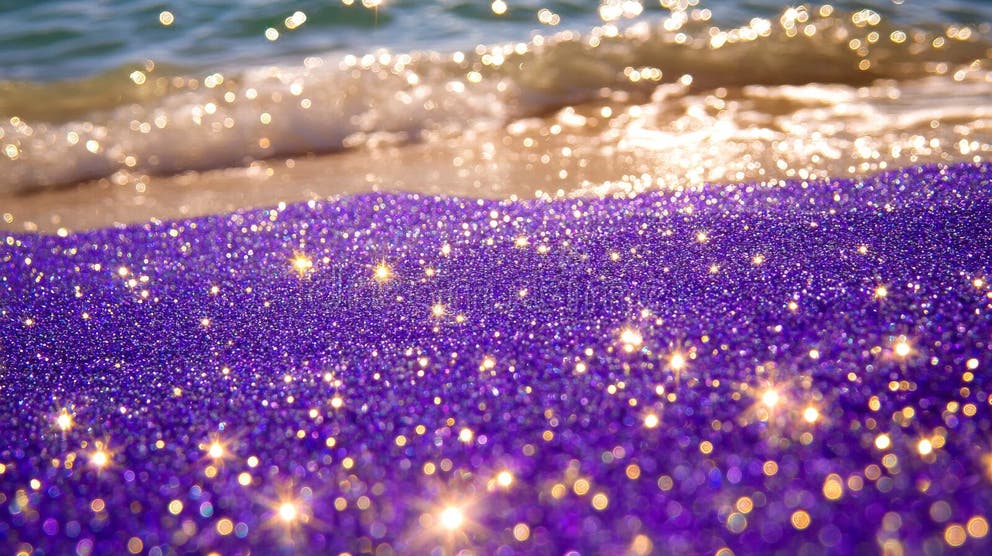 Purple Glitter Texture: a Dazzling Abstract Work of Art Stock Image - Image of splendid, design ...