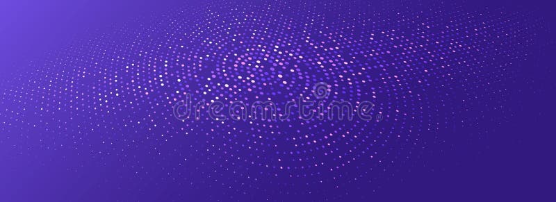 Purple Glowing Dotted Texture. Abstract Dot Grid Wallpaper. Curved ...