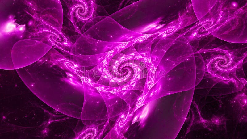 Purple Glowing Spiral Quantum Stock Illustration - Illustration of glow ...