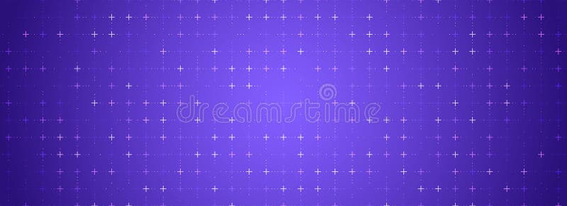 Purple Glowing Square Grid Background. Cross and Dot Tech Network ...