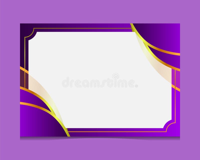 Purple And Gold Border Design Purple Gold Border Vector Images (over