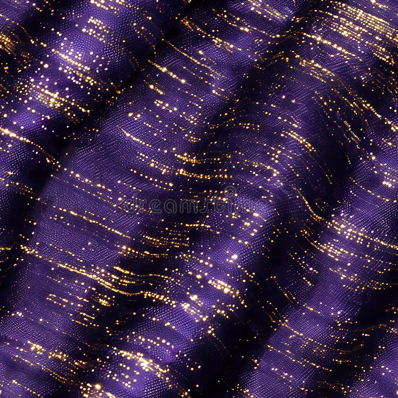 Purple and Gold Fabric Repeating Pattern Stock Illustration ...