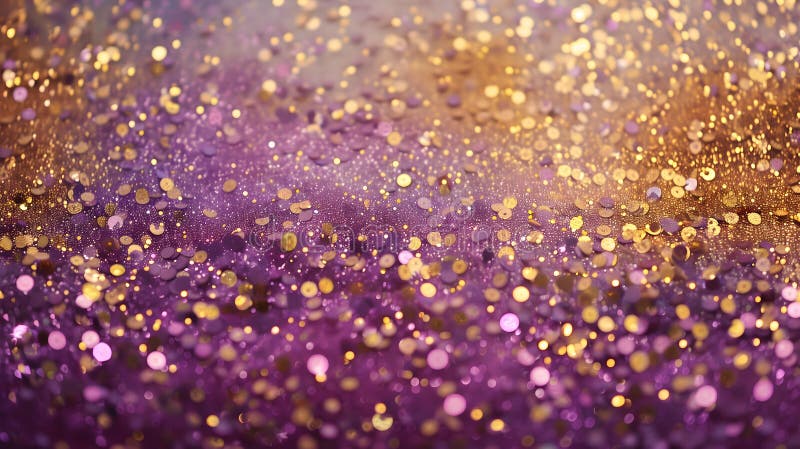 Purple and Gold Glitter Background Design Stock Illustration ...