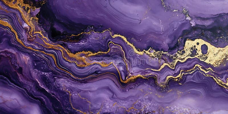 Purple Gold Marble Texture Abstract Background Stock Illustration ...