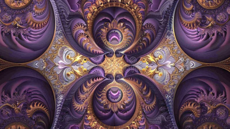 Purple and Gold Pattern Design Stock Photo - Image of pattern ...