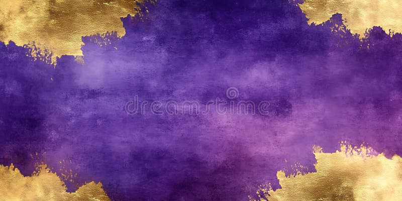 Purple and Gold Watercolor Background Abstract Texture Stock ...