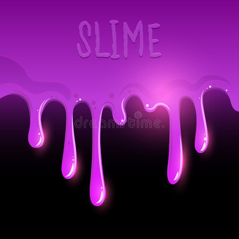Purple Gooey Slime stock vector. Illustration of substance - 38070303