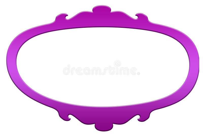 Purple oval frame stock vector. Illustration of decoration - 24034920