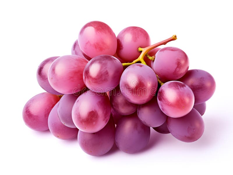 Purple Grape Isolated on White Background Stock Photo - Image of ...