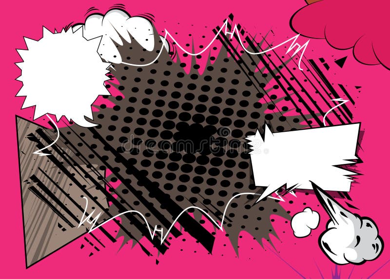 Purple and Gray Cartoon Background, Comic Book Abstract Backdrop. Retro ...