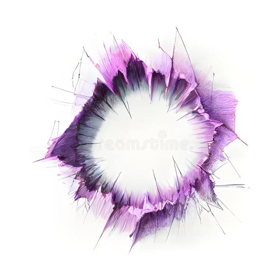 Purple and Gray Paint Exploding from the Center, Creating a Dynamic ...
