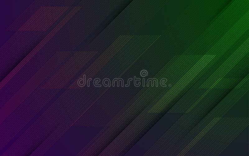 Purple Green Abstract Geometric Background. Modern Shape Concept Stock ...