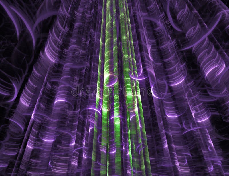 Purple and Green Alien Tendrils Stock Illustration - Illustration of ...