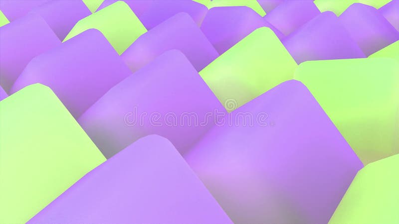 Purple Green Boxes Intro Back 3d Stock Illustration - Illustration of ...