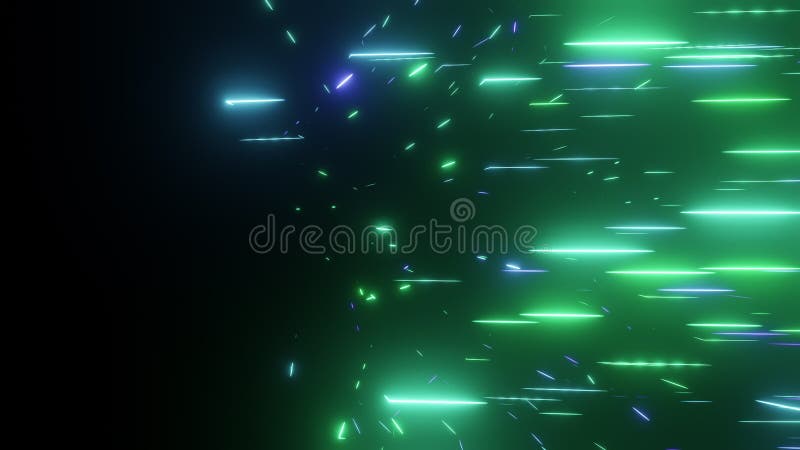 Blue Purple Light Streaks, Bright Neon Rays, Transfer Data Network ...