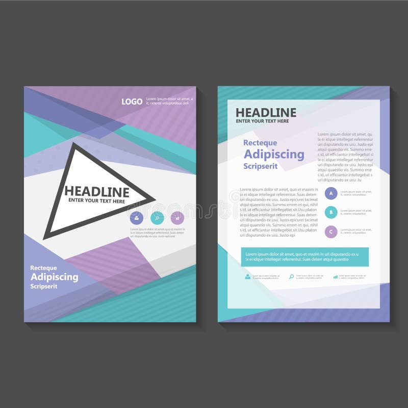 Purple Green Vector Leaflet Brochure Flyer Template Design, Book Cover ... Purple Green Vector Leaflet Brochure Flyer Template Design, Book Cover ...