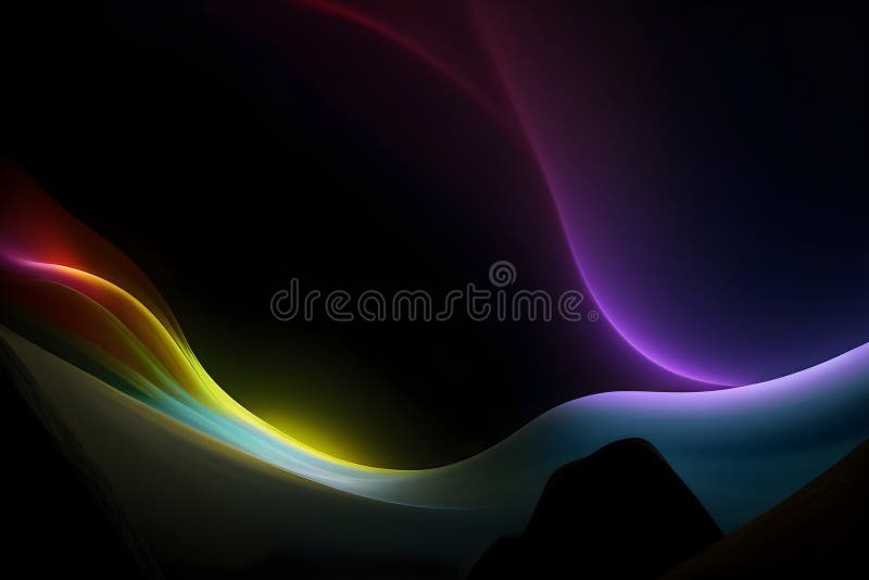 A Purple, Green, and Purple Wave is Shown with a Purple, Green, and ...