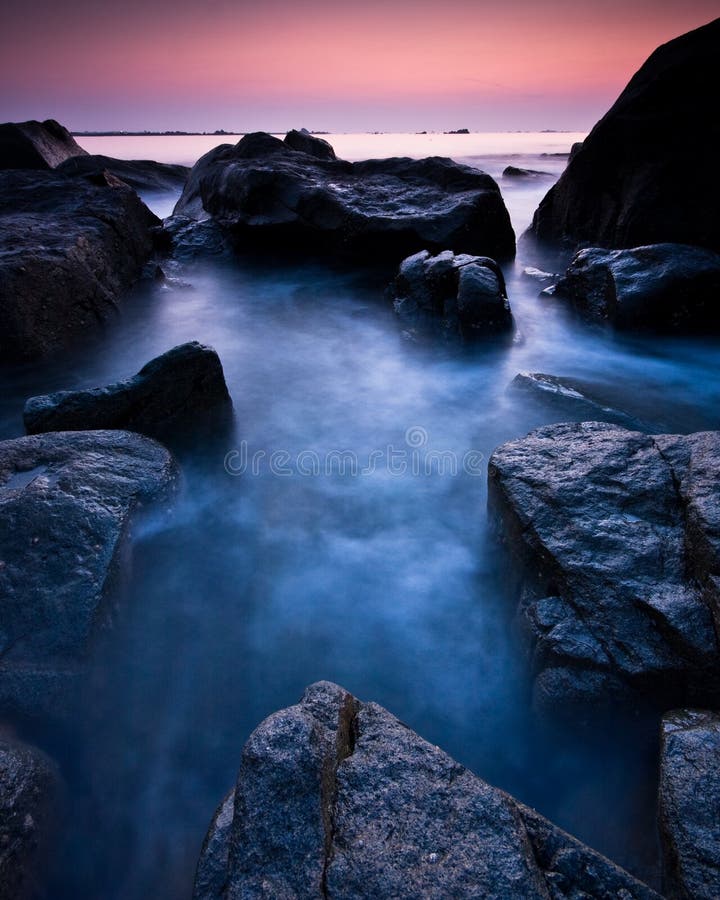Purple Guernsey sunset stock photo. Image of beautiful - 62522888