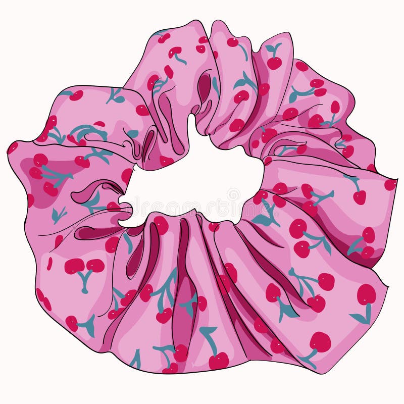 Scrunchie Vector Stock Illustrations – 125 Scrunchie Vector Stock ...