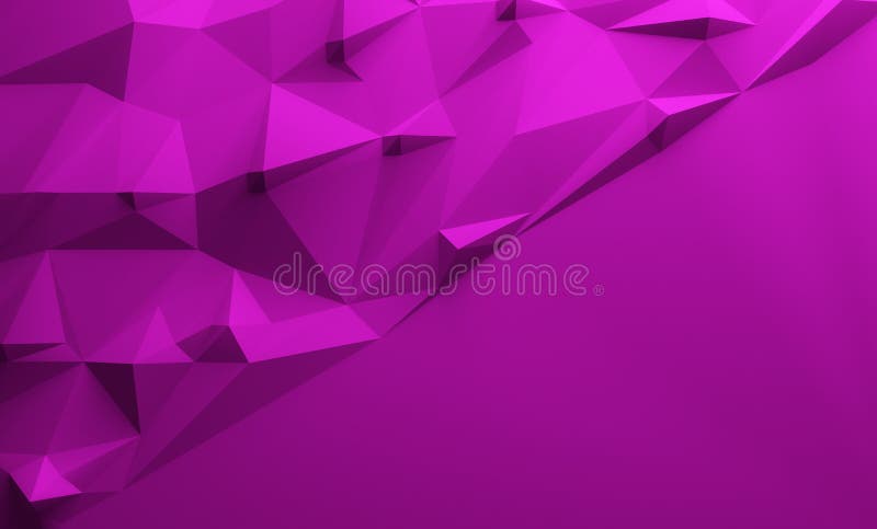 Purple Half Triangular Lowpoly Background Stock Illustration ...