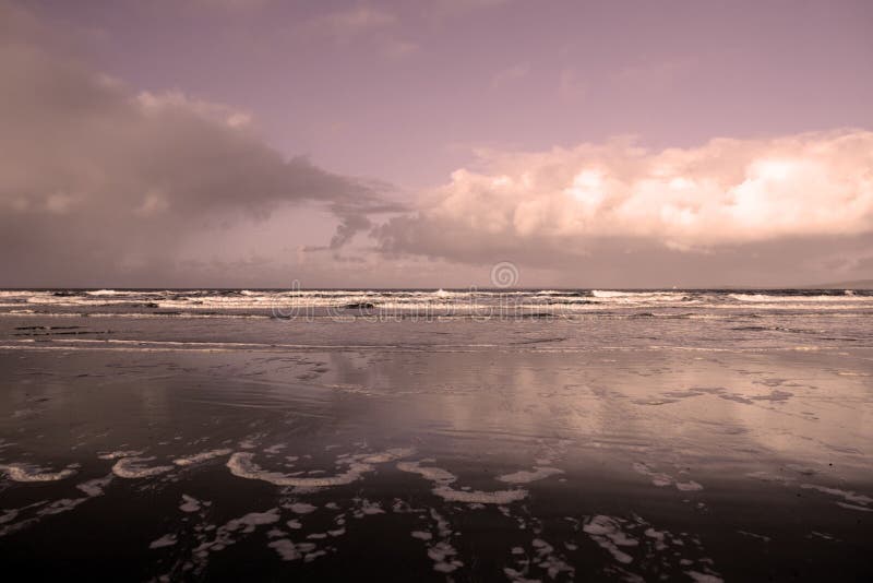Purple haze storm stock image. Image of postcard, seaside - 13091177