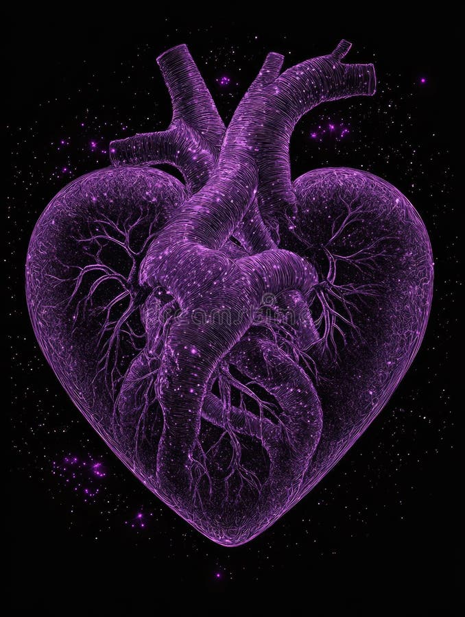 Purple Heart Galaxy stock image. Image of astronomy - 367148511