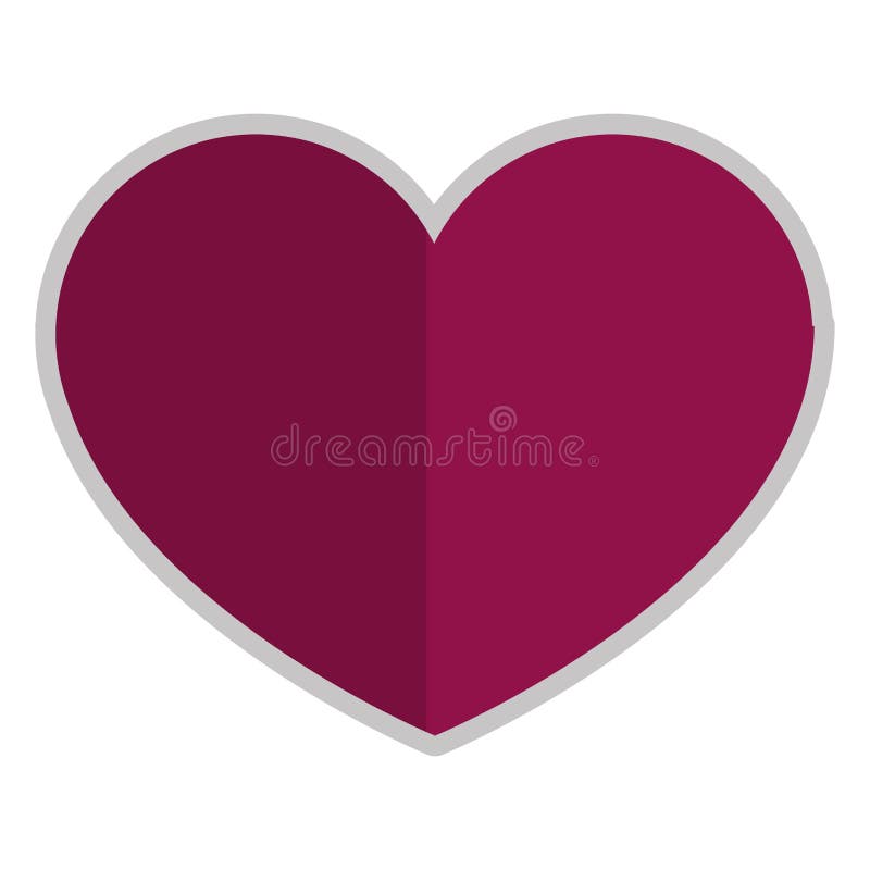 Purple heart icon stock illustration. Illustration of contemporary ...