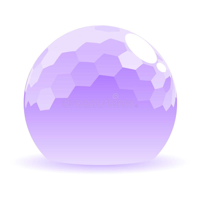 Purple Hexagonal Pattern is Covering this Abstract Sphere Stock ...