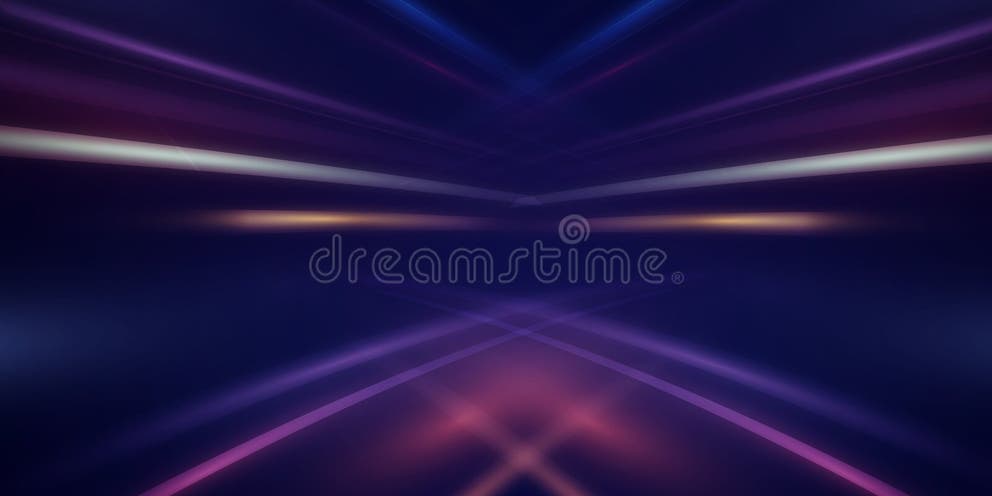 Purple High-speed Light Trails Creating a Dynamic Visual Effect ...