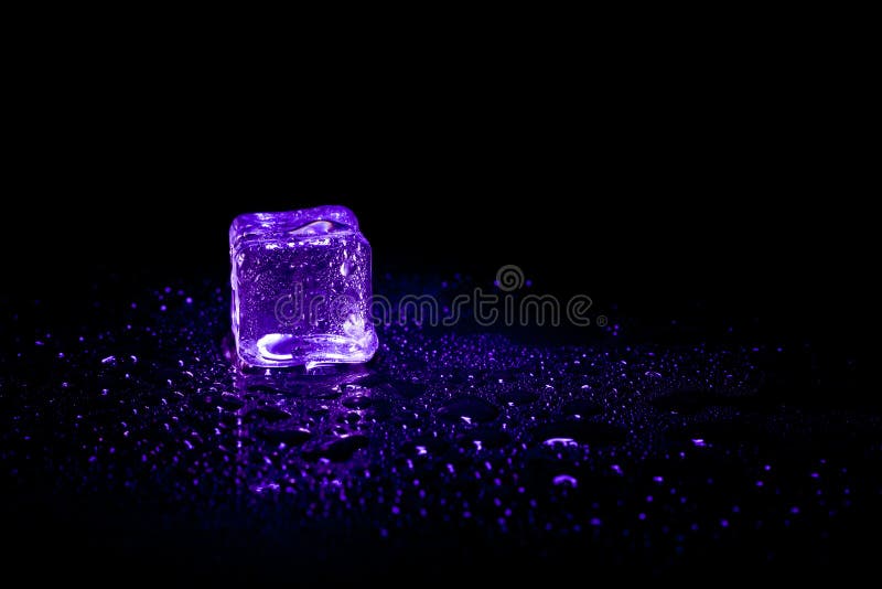 Purple ice cubes. stock image. Image of drink, bottle - 127359831