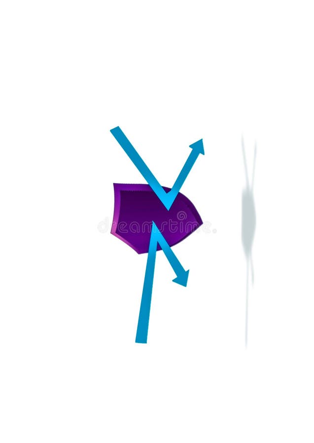 Purple Illustration Protection and Arrow Stock Illustration ...
