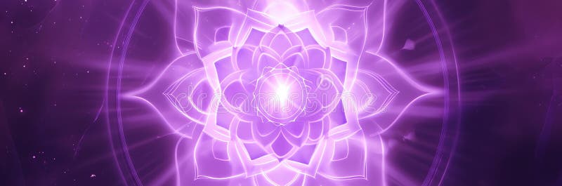 Purple Imaginary Mandala, AI Generated Stock Illustration ...